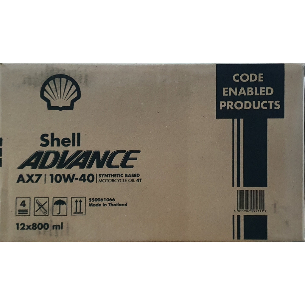 Shell Advance 4T AX7 10W-40 800mL - 1 Box - 12 Pieces | Shopee Philippines
