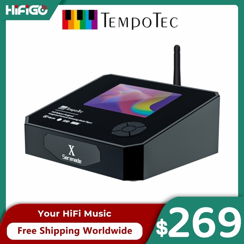 ☊Tempotec Serenade X Desktop HiFi Player DAP USB DAC Bluetooth Network ...