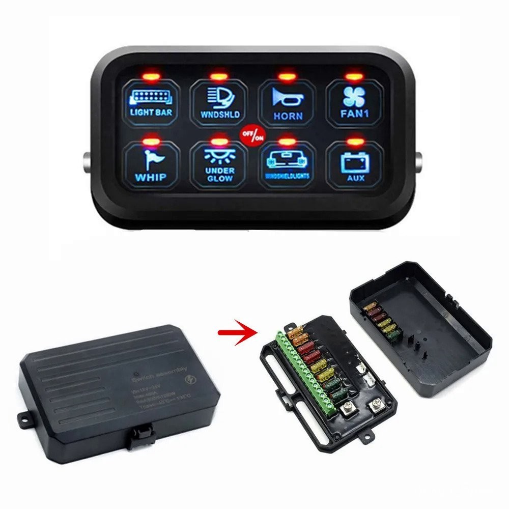 8 Gang Switch Panel System Circuit Control Relay System Automatic ...