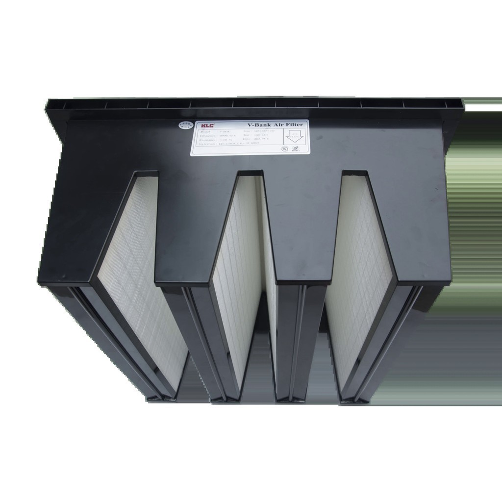 KLC 24x24x12Inch 99.995% 5V V-bank H14 HEPA Box HVAC Filter for Air ...