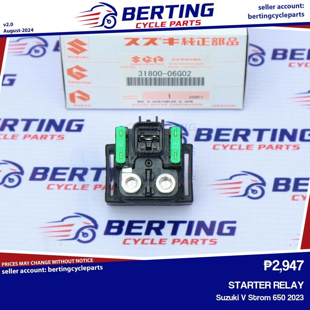 SGP STARTER RELAY Suzuki GSX-S R 600 750 SV650 V Strom 650 1050 Genuine ...