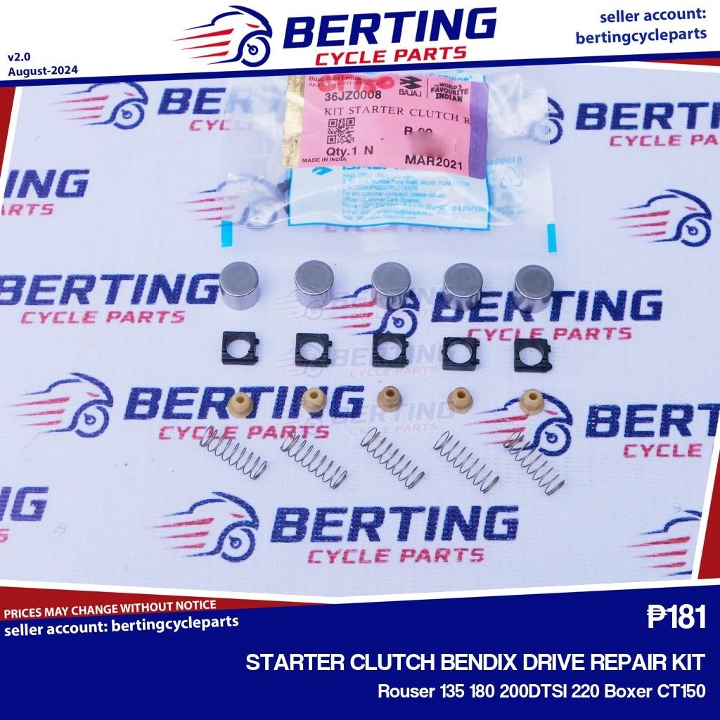 STARTER CLUTCH BENDIX DRIVE REPAIR KIT Rouser 135 180 200DTSI 220 Boxer ...