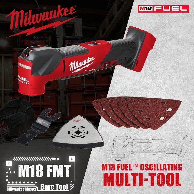 ☃Milwaukee M18 FMT/2836 M18 FUEL™ Brushless Cordless Oscillating Multi ...