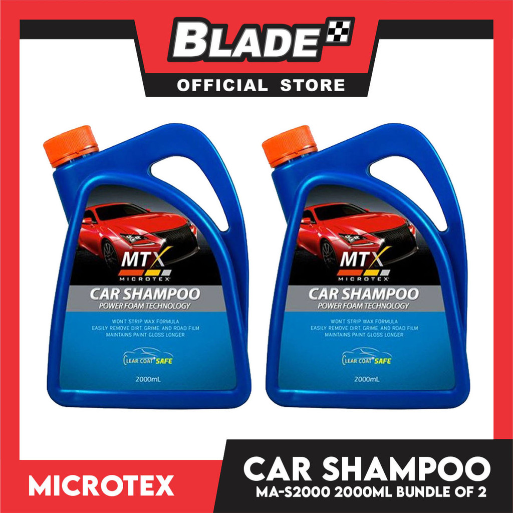 Microtex Car Shampoo Power Foam Technology MA-S2000 2L (Bundle of 2 ...