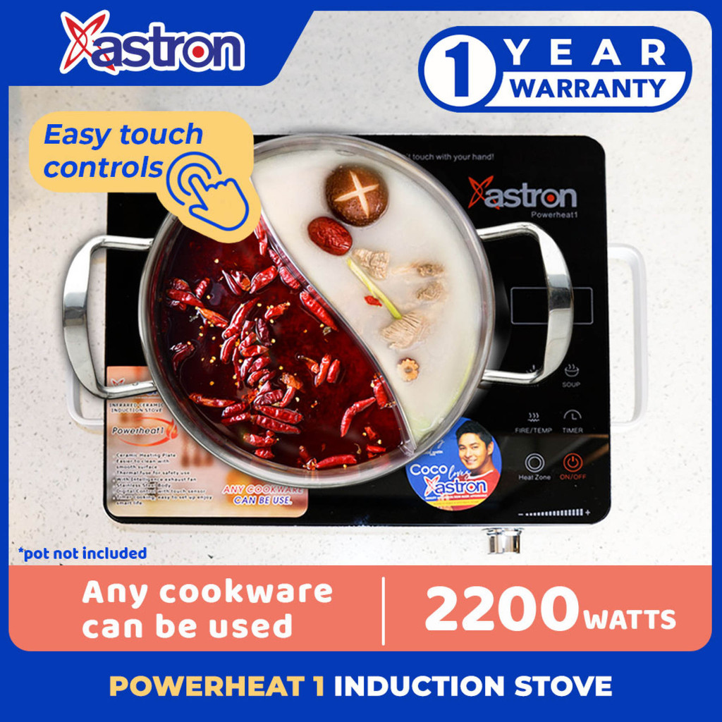 Astron Powerheat 1 Infrared Ceramic Single-Burner Induction Stove ...