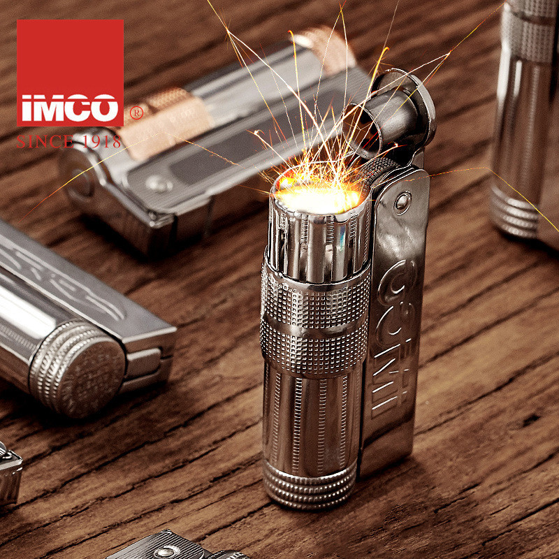 ☄Genuine IMCO Lighter Stainless Metal Windbreak Steel Lighter Petrol ...