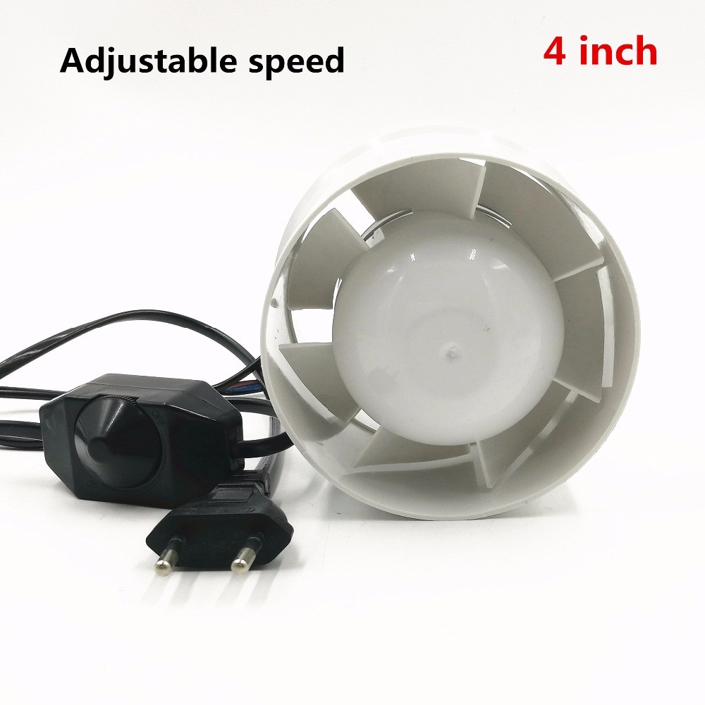 ♣220V 4 Inch Mini Fan Duct Fan Ceiling Ventilation 100mm Pipe Exhausted ...