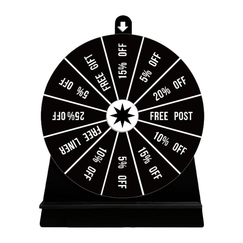 ☠Prize Wheel Spinner With Stand Acrylic Spin Prize Wheel Wheel Of ...