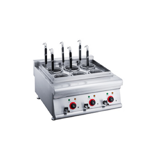 유Commercial Kitchen Electric Desktop Noodle Boiler 6-Hole Countertop Pasta Cooker Machine With 6 ...