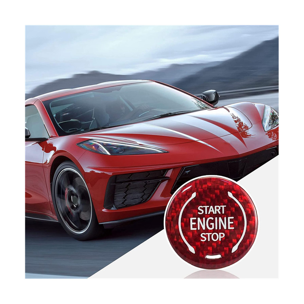Carbon Fiber Push Start Button, Engine Start Stop Button Ignition ...