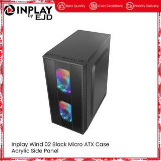 Inplay Wind Series | 01 | 02 | Black Micro ATX Case Acrylic Side Panel ...