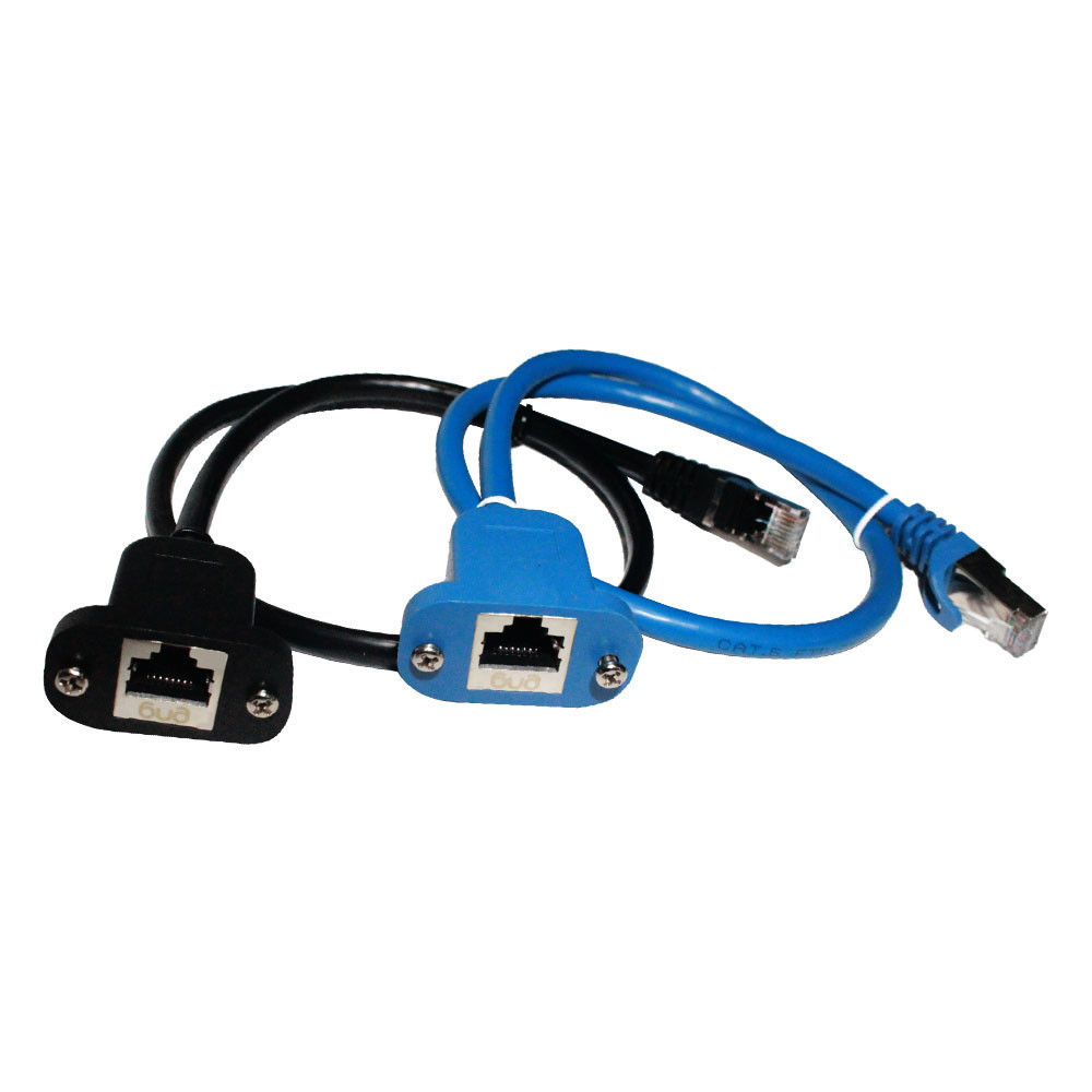 Cable Buddy RJ45 50cm Black | Blue Male to Female Cat6 26AWG FTP Solid ...