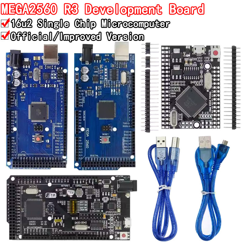 Mega2560 ATMEGA16U2 / Pro Mini MEGA 2560 Mega+WiFi R3 ATmega2560 Chip CH340G For Arduino UNO R3 ...