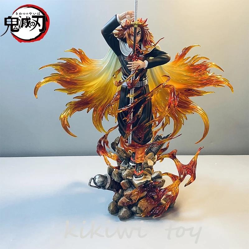 30cm Demon Slayer Anime Figures Rengoku Kyoujurou Figure Gk Statue ...