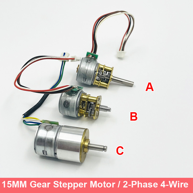 15BY Micor 15MM Full Metal Gearbox Gear Stepper Motor 2-phase 4-wire ...
