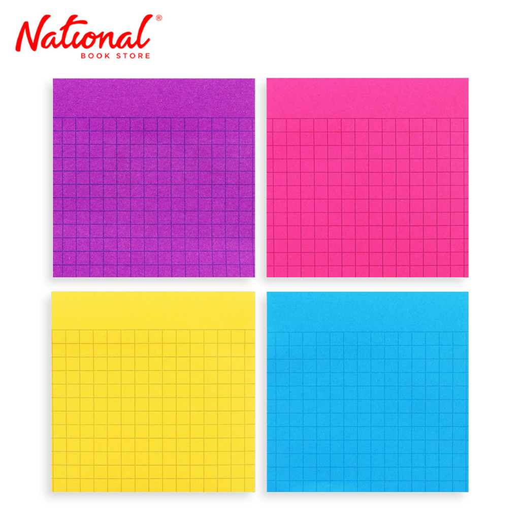 Best Buy Sticky Notes 3x3 inches Grid (assorted colors) - School ...