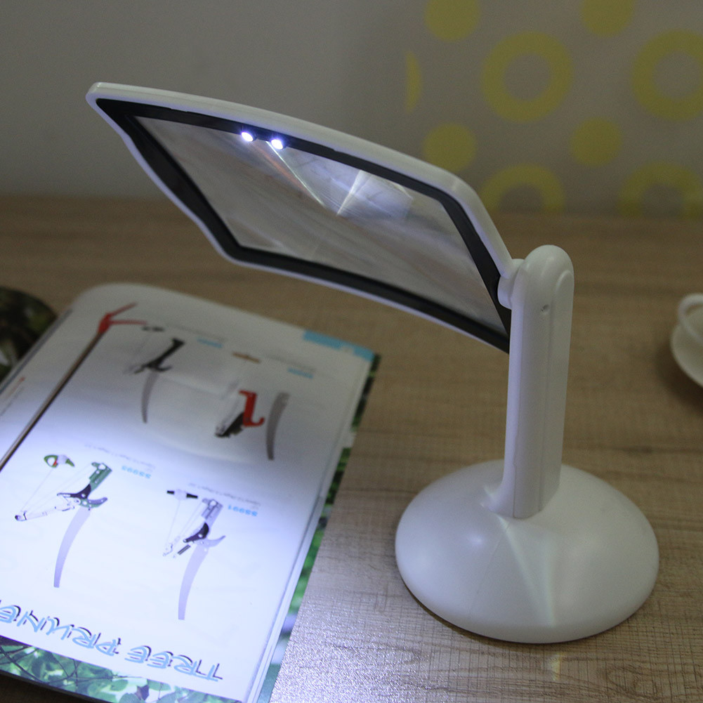 【3X Reading Magnifier Large Full Page 180° Rotatable Magnifying Sheet ...