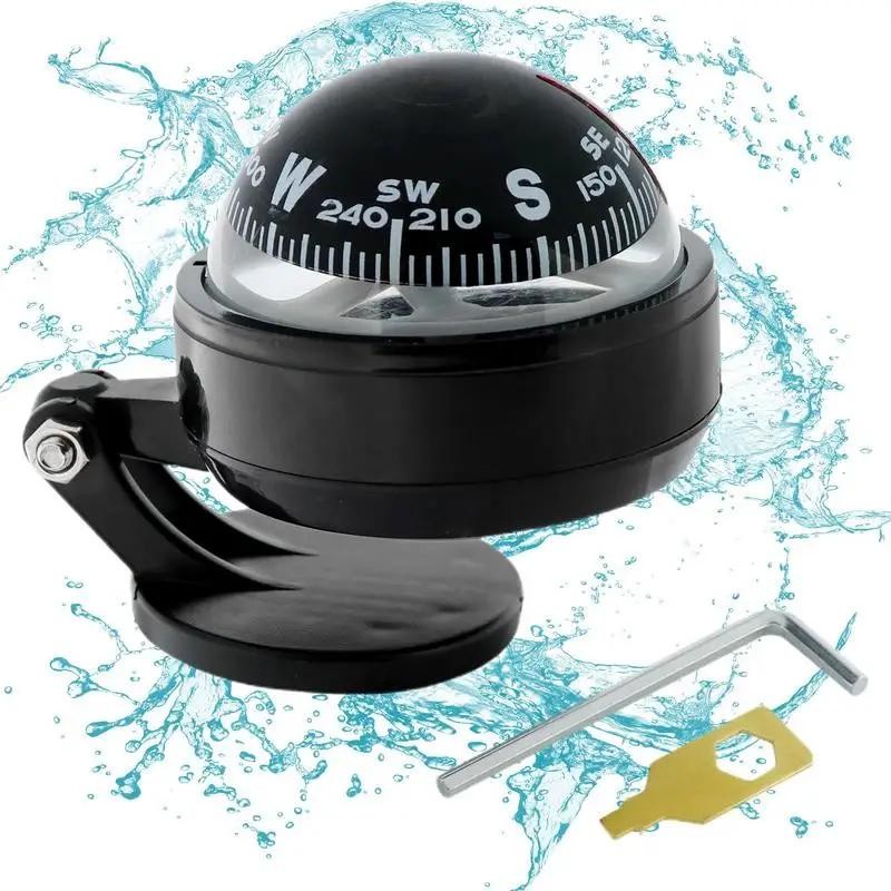 Compass For Car Dashboard Self Adhesive Compass Ball For Auto Clear ...