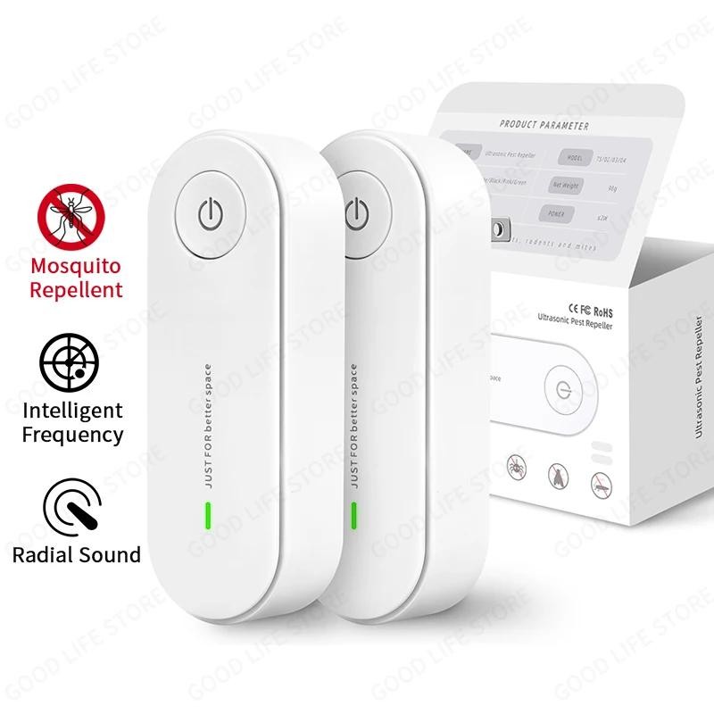 2 Pack Ultrasonic Insect Repellent Electronic Mosquito Repellent Mice ...