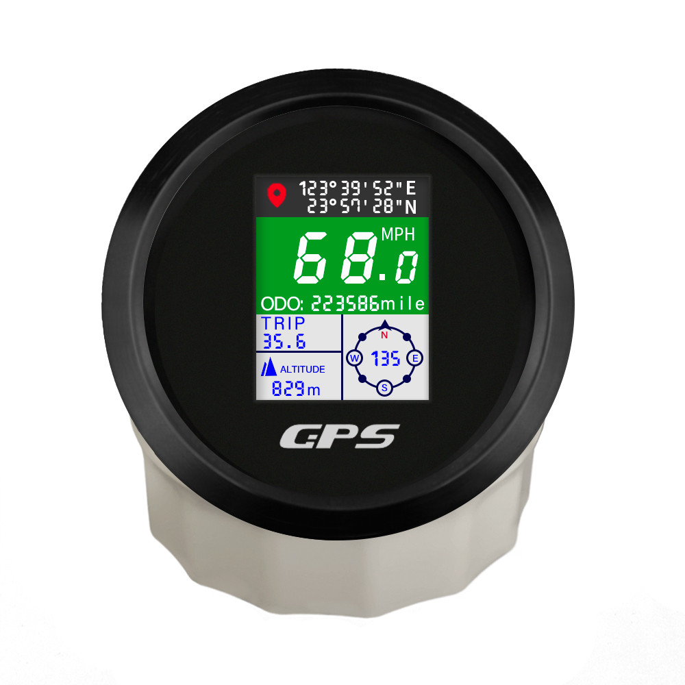 Car Boat 52mm 85mm Digital GPS Speedometer ODO with Longitude Latitude ...
