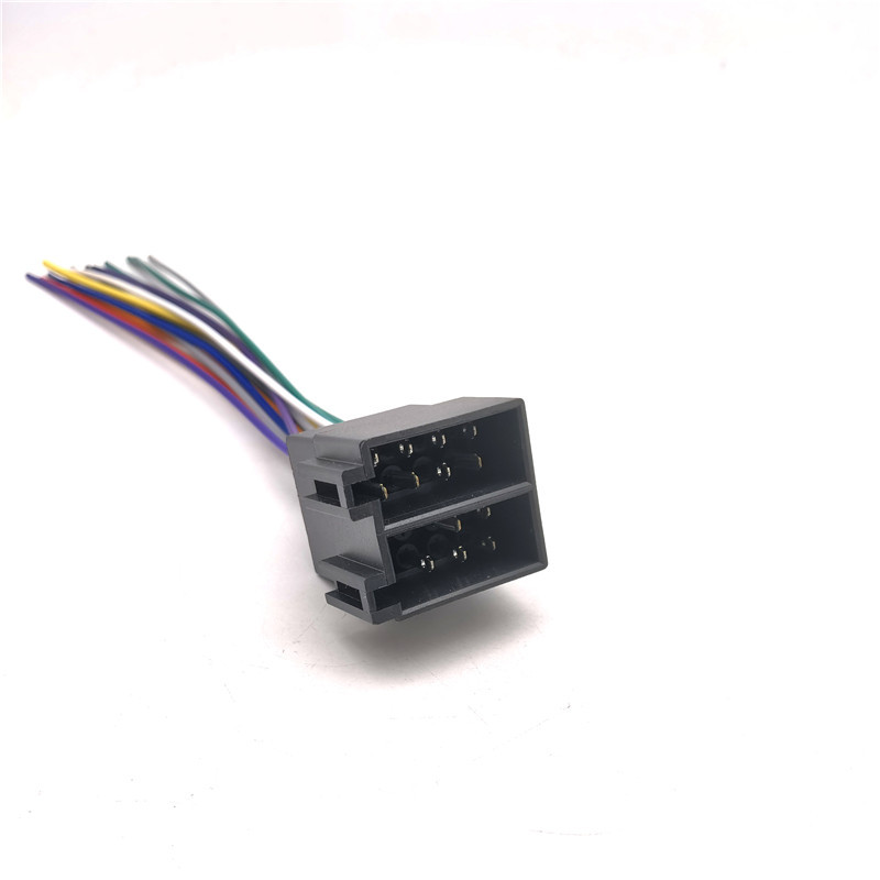 ☮Universal Male ISO Radio Wire Wiring Harness Adapter Connector Car ...