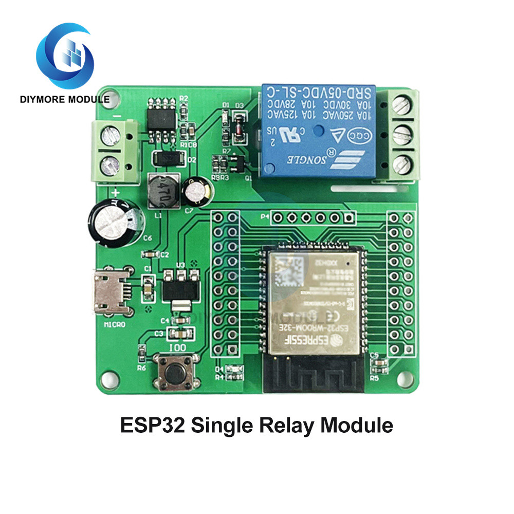 ️Micro USB 5V Relay Module ESP32-WROOM Development Board 4M Byte Flash Capacity Onboard ESP32 M9 ...
