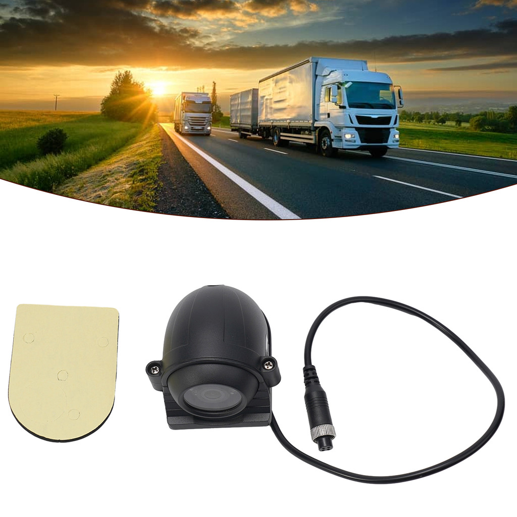 ☯4 Pin Reverse Camera Waterproof 12 LED Side View Cam For Truck RV Bus ...