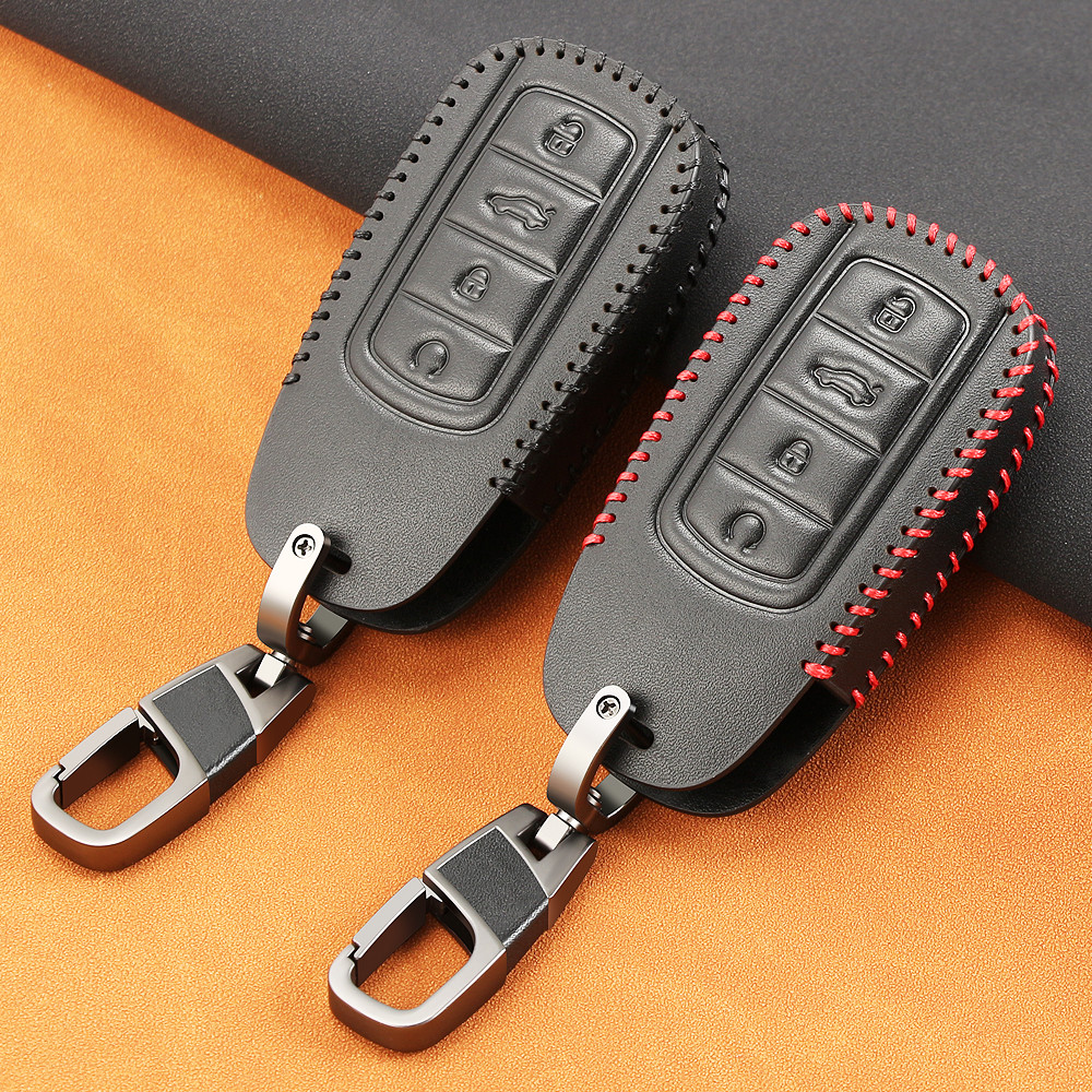 ☞For Chery Tiggo 8 Pro Leather Key Case Car Key Cover For Chery Tiggo 7 ...