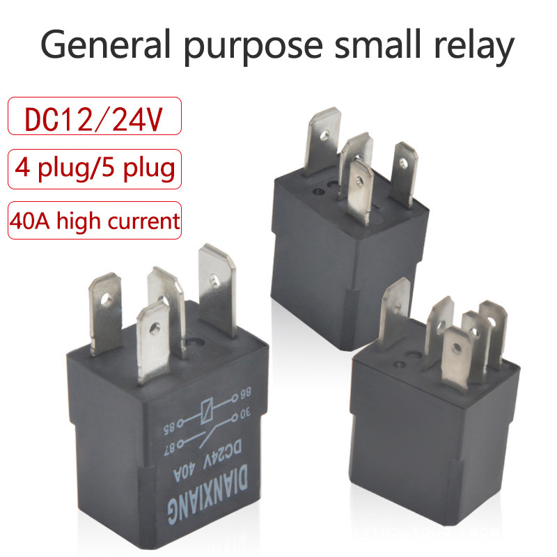 웃1PC Automotive Relay 40A 12V/24V 4 Pin 5 Pin Small Waterproof Relay ...