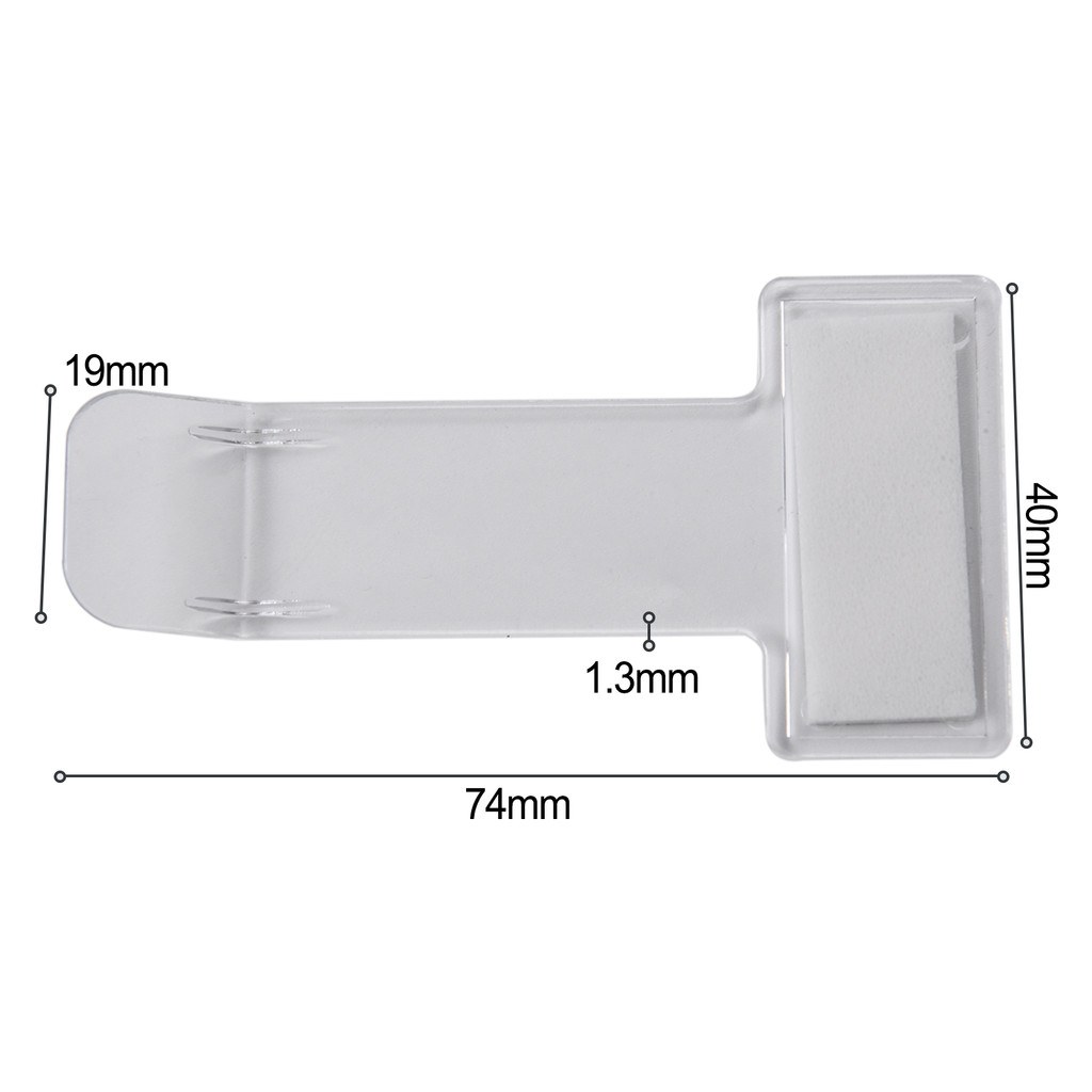 -1/2/5pcs Transparent Car Parking Ticket Permit Holder Clip Sticker ...