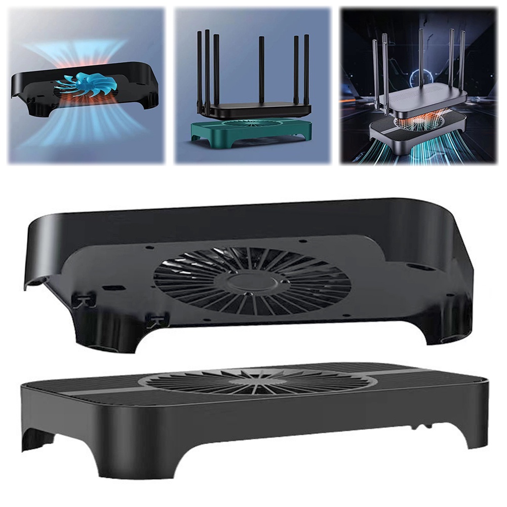 ☁DC 5V USB Powered Router Fan Router Radiator Base Quiet Cooling Fan ...