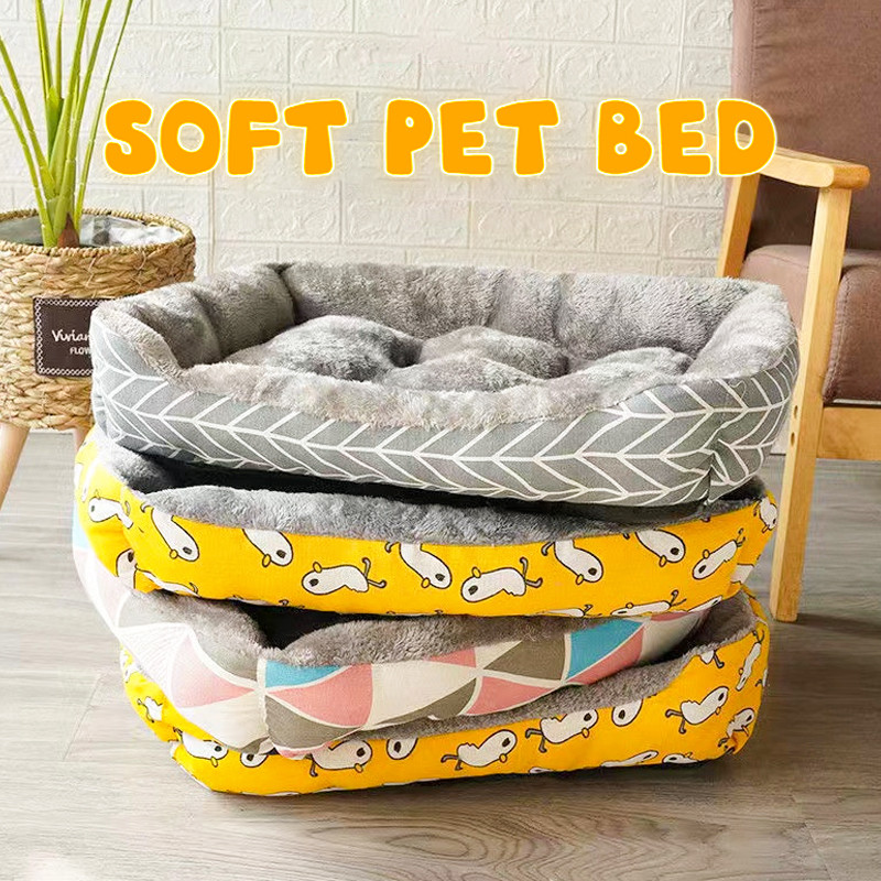 Pet bed Pet mat Thick double-sided cushion Soft pet mat Warm and ...