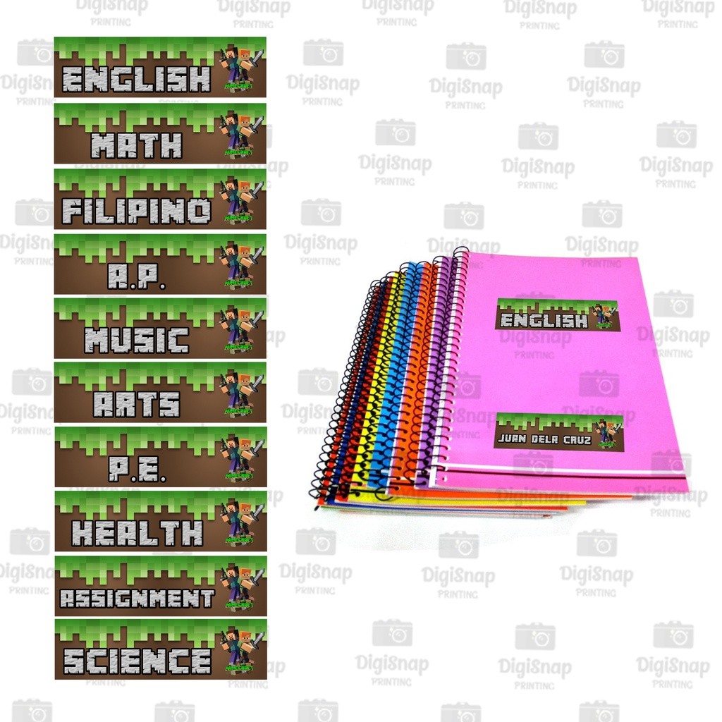 Subject Stickers - Minecraft | Shopee Philippines