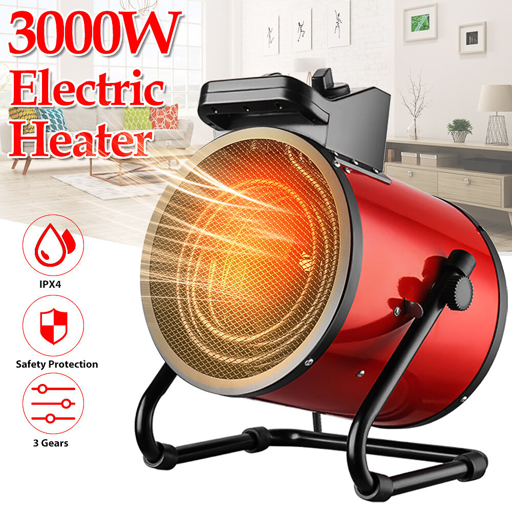 3000W Portable industrial Electric heater Thermostat air warmer ...