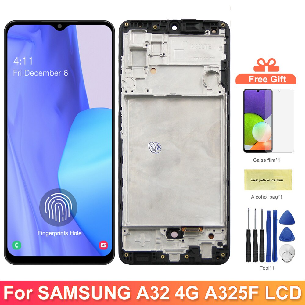 Super Amoled A32 Screen for Samsung Galaxy A32 A325 A325F 325F/DS Lcd ...
