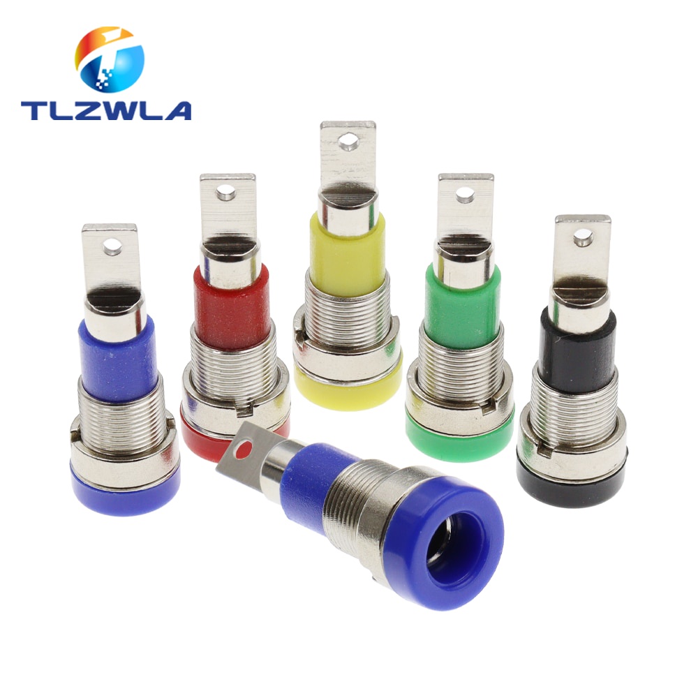 5PCS 4MM Binding Post Banana Socket panel mount Test Probe connector ...
