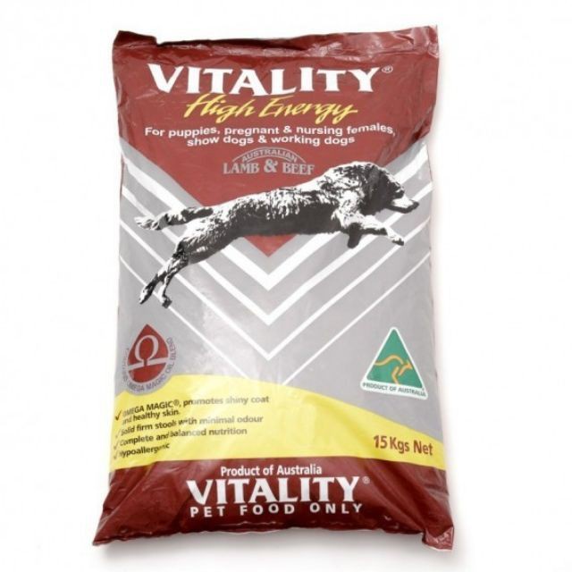 ♤Vitality High Energy Dog Dry Food - Lamb & Beef Flavor (15kg) | Shopee Philippines
