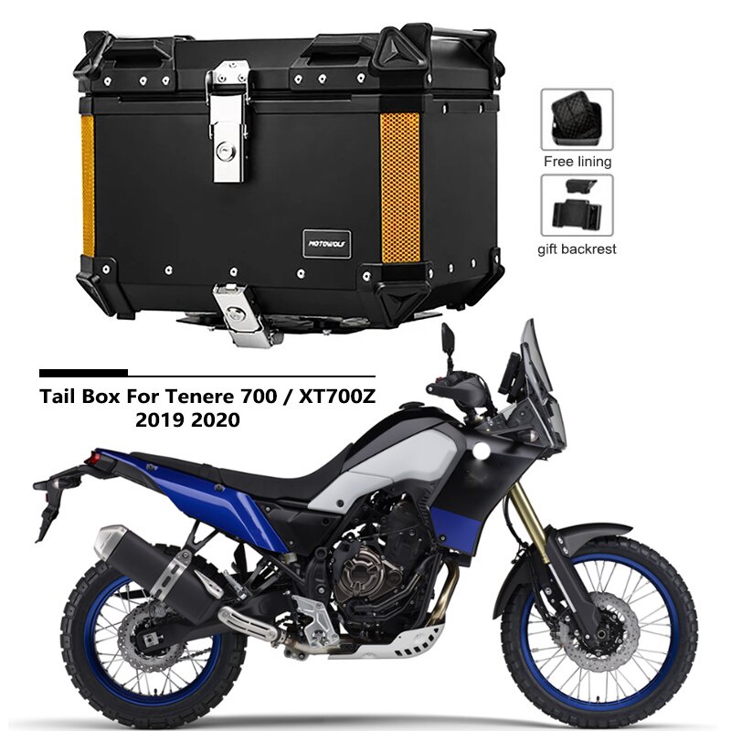 Rear Luggage Top Cases Aluminum Tail Storage Tool Helmet Box Trunk Tail ...