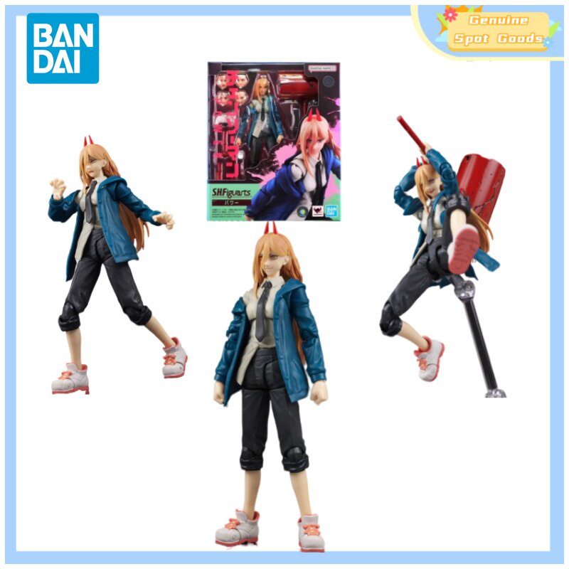 Genuine Bandai Chainsaw Man SHF Power SHFiguarts Anime Action Figures ...