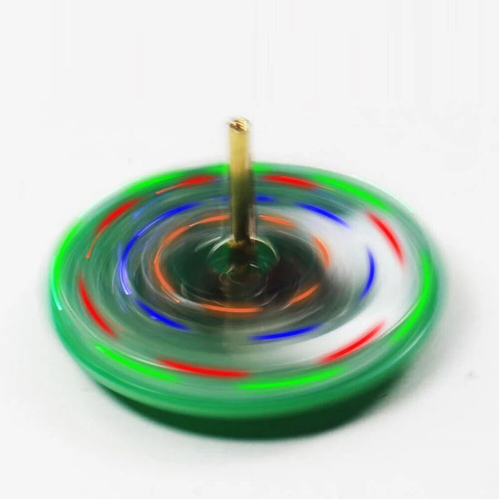 LED Rotating Gyro Kit Soldering Flashing Lights DIY Fun Electronic Kids ...