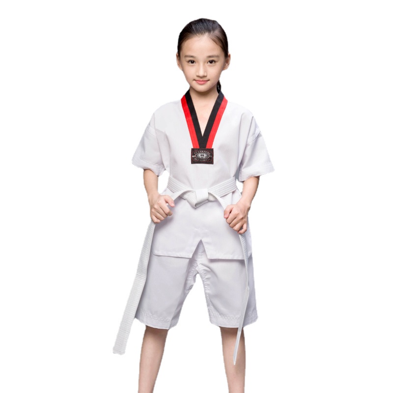 Child Taekwondo Uniforms WTF Karate Judo Dobok Clothes Children Adult ...