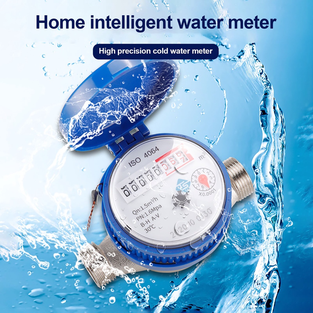 Smart Water Meter Household Mechanical Rotary Wing Cold Water Meter ...