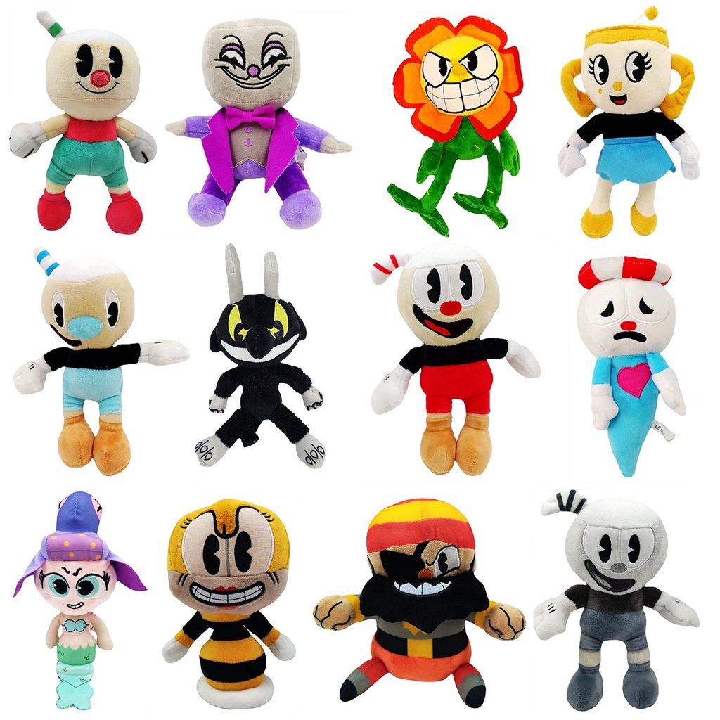 Hot Cuphead Plush Doll Toys Mugman The Chalice Soft Plush Stuffed Toy ...