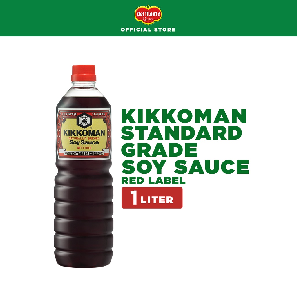 KIKKOMAN Standard Grade Soy Sauce Red Label Naturally Brewed - 1L ...