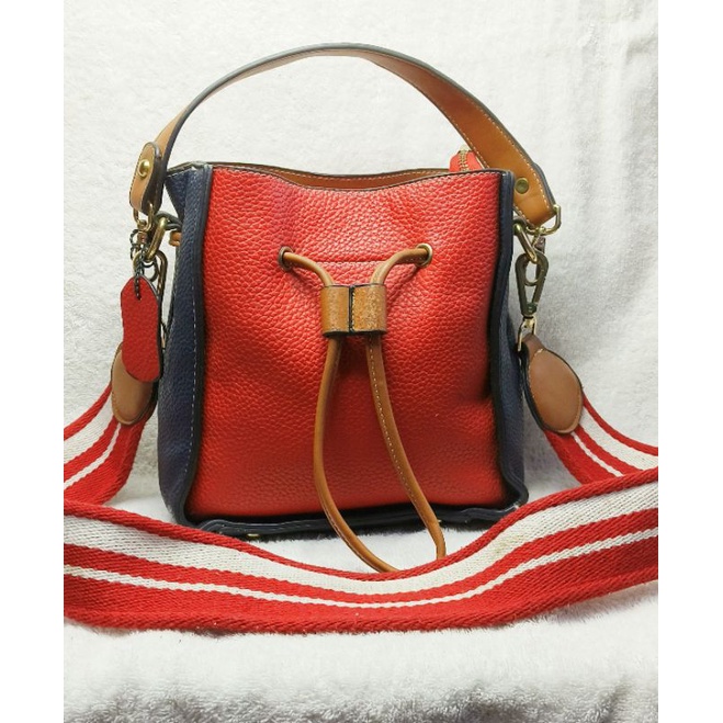 Wide strap mini bucket bag | Shopee Philippines