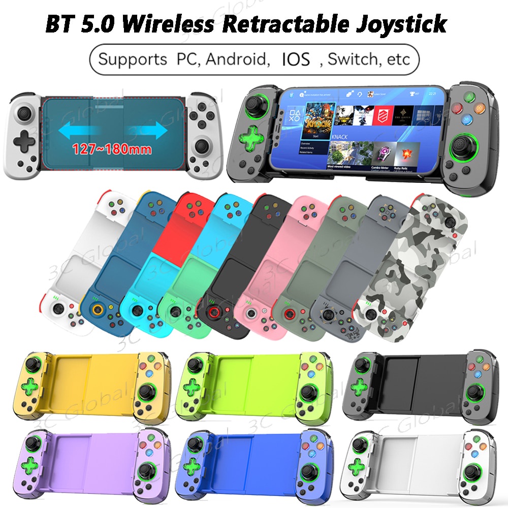 D3d6d7 Wireless Bt 50 Stretchable Game Controller For Phone Android Ios Gamepad Joystick Ret 8075