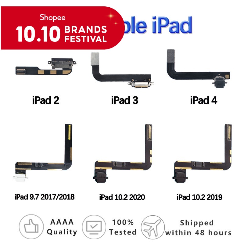 Charging Port For Apple iPad 2/3/4/9.7 5th/6th 10.2 7th/ 8th Gen USB ...