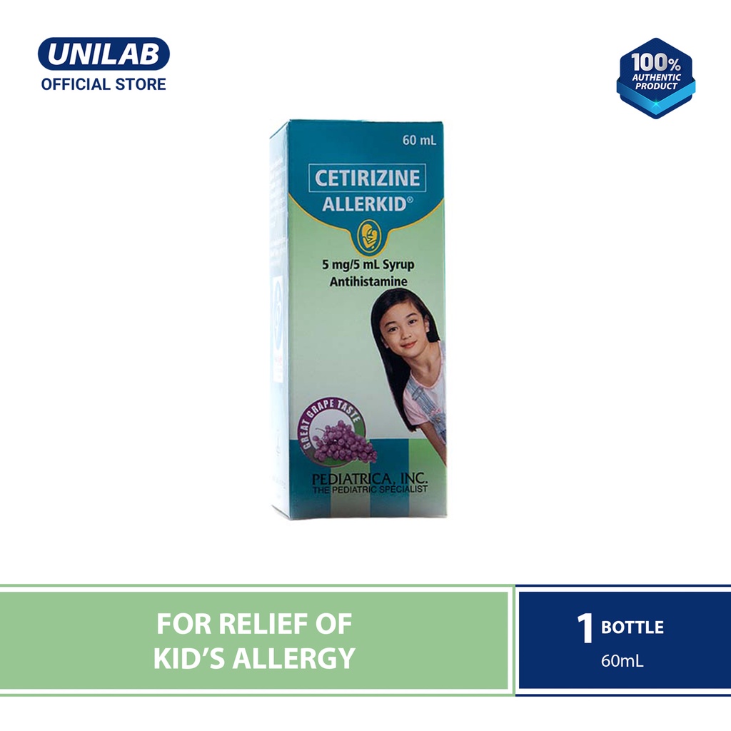 Allerkid 60mL Syrup For Relief Of Kid's Allergy | Shopee Philippines