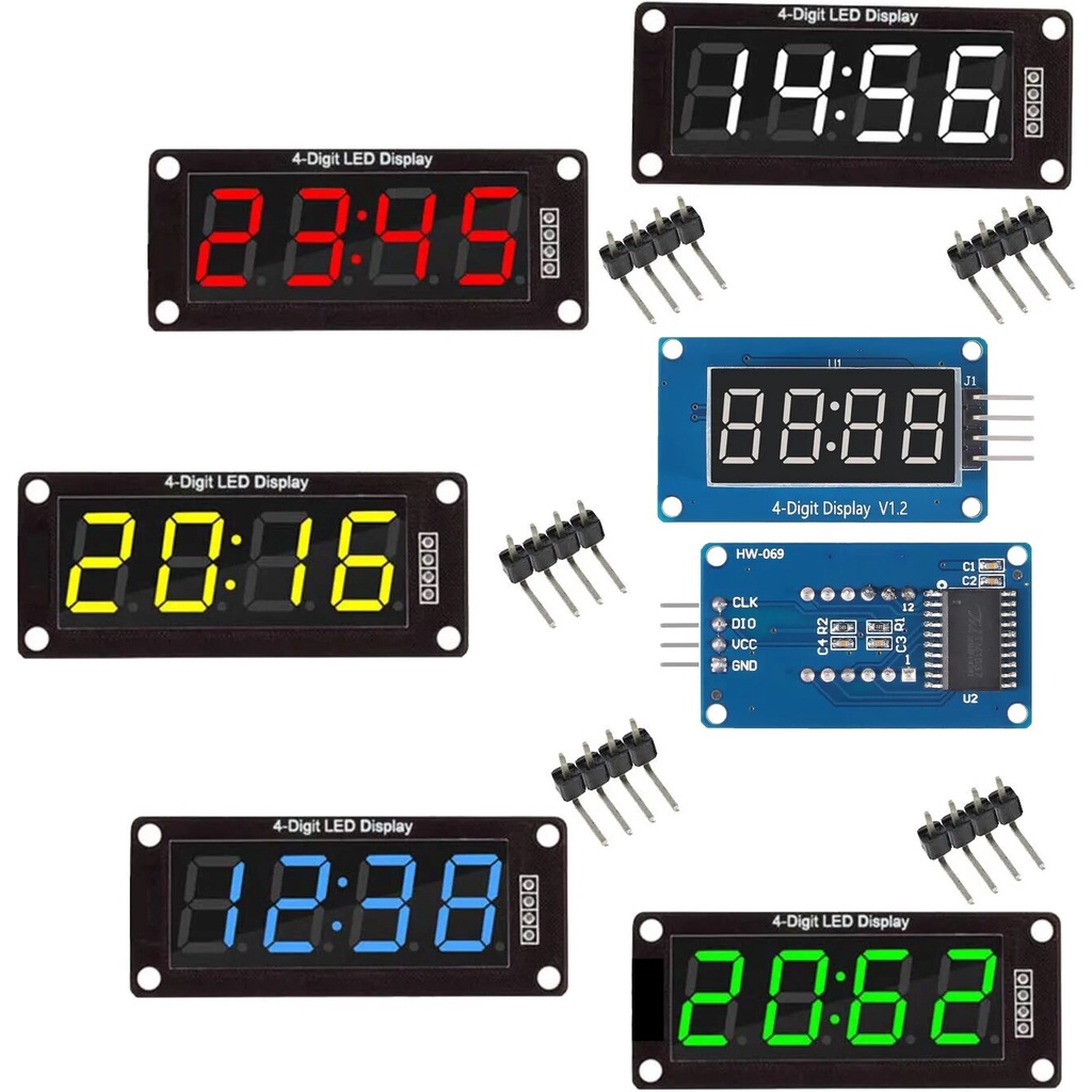Tm1637 Led Display Module For Arduino 7 Segment 4 Bits 036 056 Inch Clock Red Anode Digital