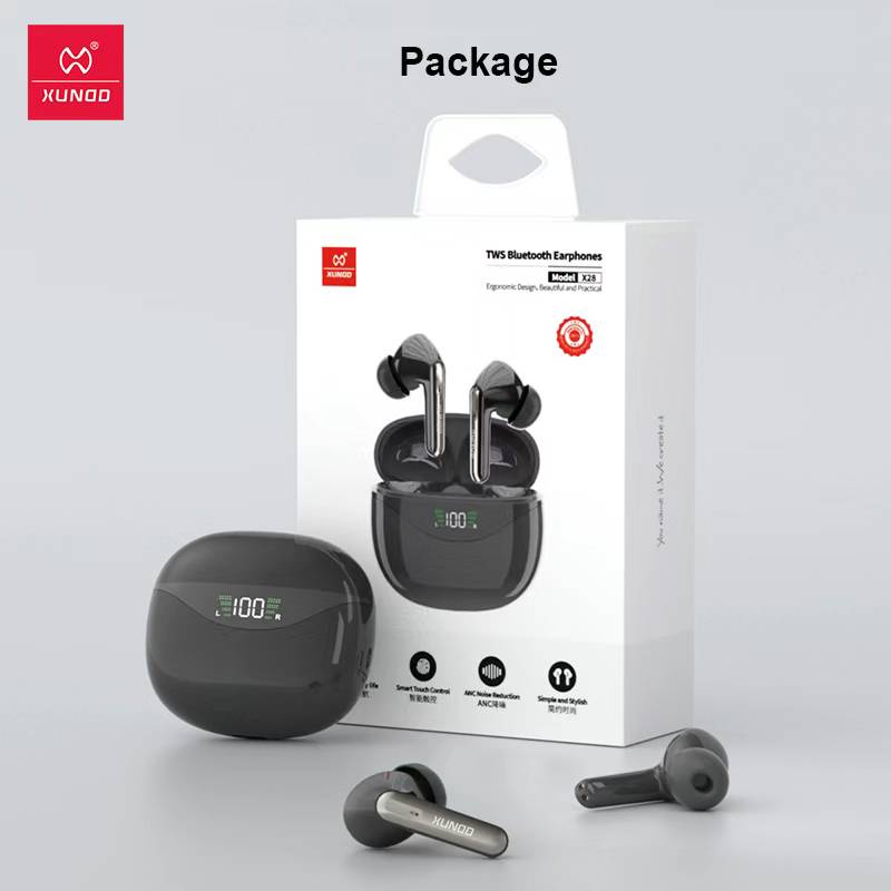 XUNDD X28 ANC Noise Cancelling Bluetooth Wireless Earphone | Shopee ...